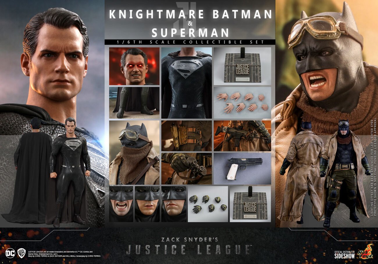 Zack Snyder’s JL Knightmare Batman and Superman Sixth Scale Figure Set ...