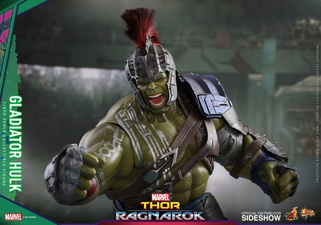 Gladiator Hulk Sixth Scale Figure by Hot Toys /Rare - Egyfigures ...