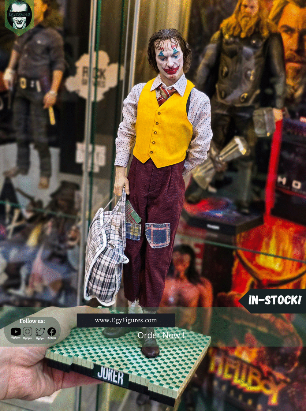 INART The JOKER (JOAQUIN PHOENIX) Bathroom Dance – The Clown – 1/6 ...