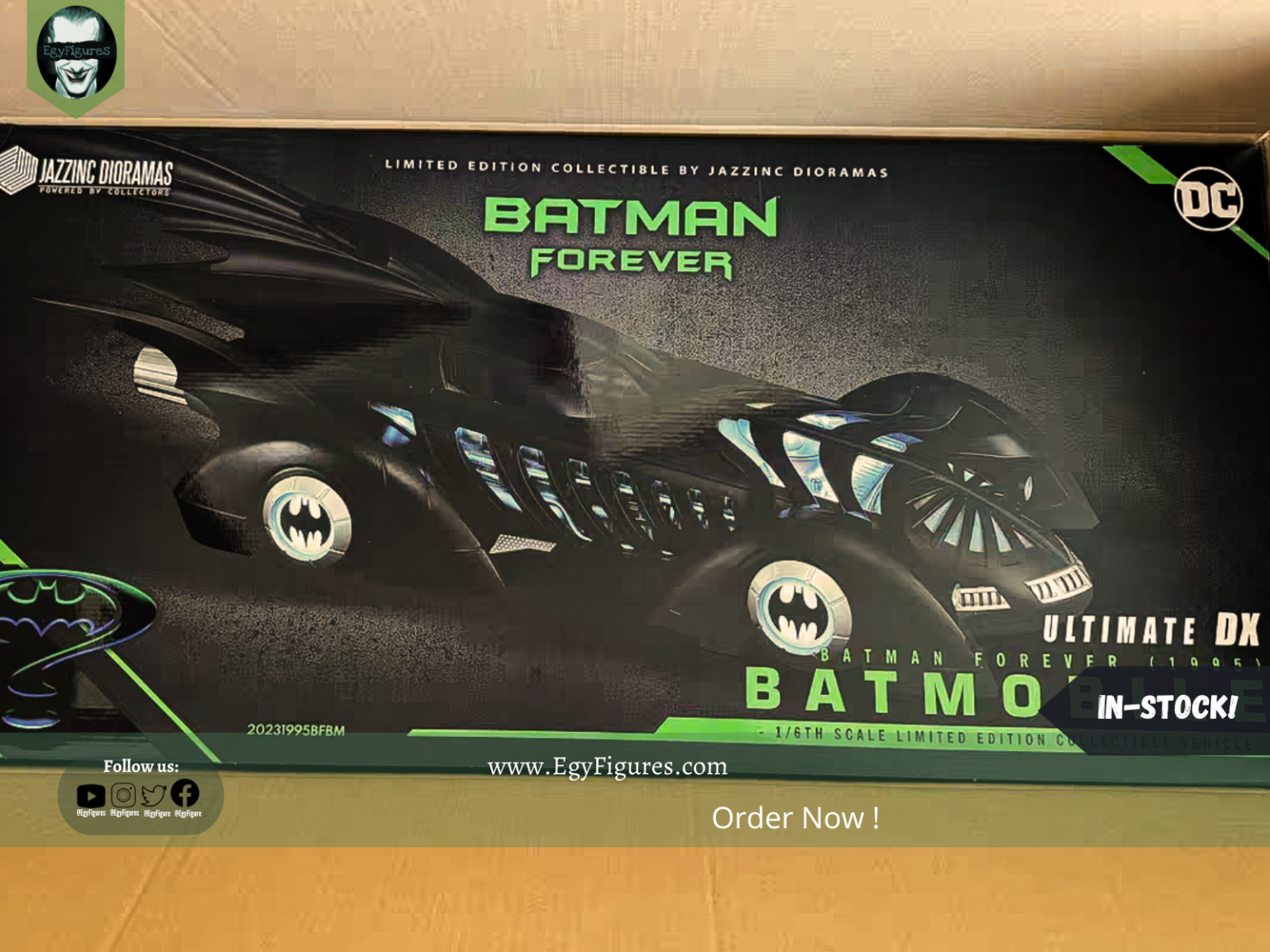 Jazzinc Dioramas 1995 Batman Forever Batmobile Collectible 1/6 Scale ...